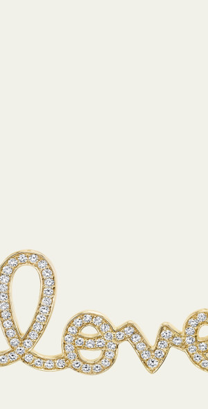 Sydney Evan - 14k Gold Extra-Large Diamond Love Necklace