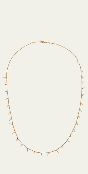 Sydney Evan - Pave Diamond Fringe Drop Necklace