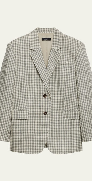 Theory - Check Blazer