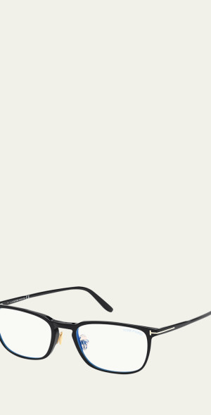 TOM FORD - Blue Block Square Plastic Optical Glasses