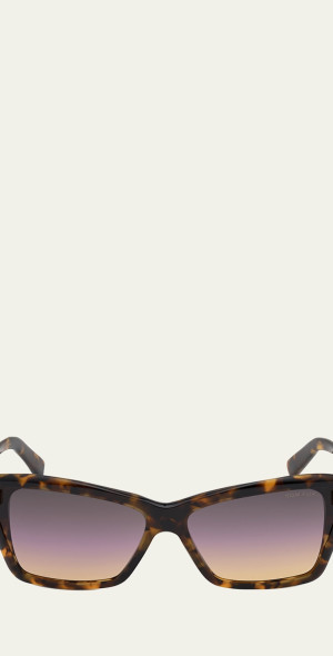 TOM FORD - Leah Dramatic Acetate Butterfly Sunglasses