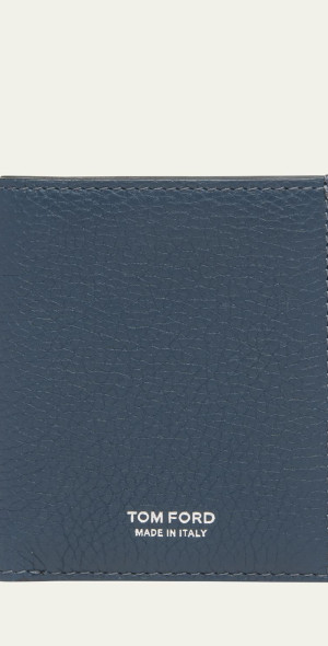 TOM FORD - Men's Grained Leather T Line Bifold Card Holder