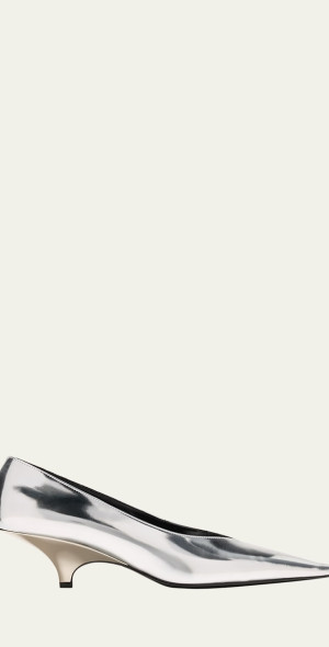 Toteme - Metallic Mirror Wedge Pumps