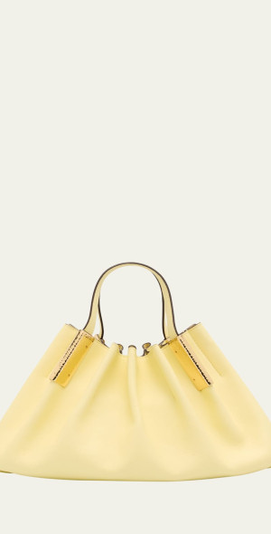 Ulla Johnson - Isadora Mini Ruched Leather Tote Bag