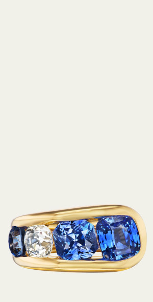 Uniform Object - 18K Yellow Gold Major Impact Diamond Statement Ring