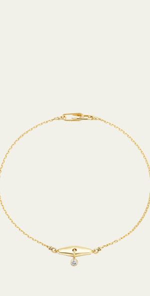 Uniform Object - 18K Yellow Gold Pierced Vessel Diamond Necklace