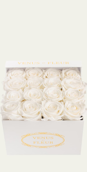 Venus ET Fleur - Classic Small Square Rose Box