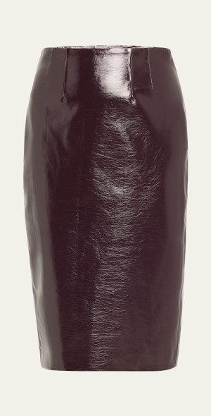 Veronica Beard - Holmes Vegan Leather Pencil Skirt