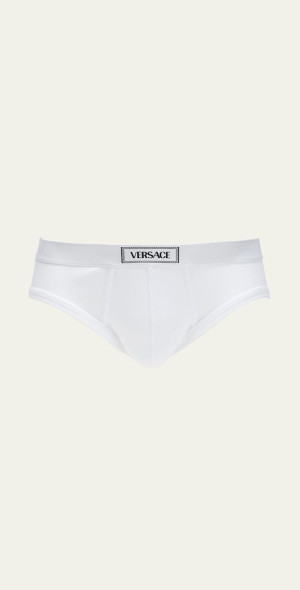 Versace - Men's Ribbed Logo Briefs