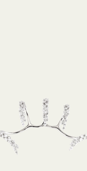 Yeprem - 18K White Gold Round and Marquise Diamond Claw Handpiece