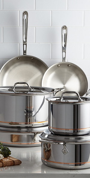 All-clad - All-Clad Copper Core 5-Ply Bonded 10-Piece Cookware Set