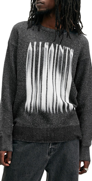 Allsaints - Fayde Regular Fit Logo Sweater