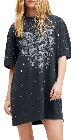 Allsaints - Scatter Embroidered Dress