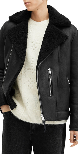 Allsaints - Xena Shearling Biker Jacket