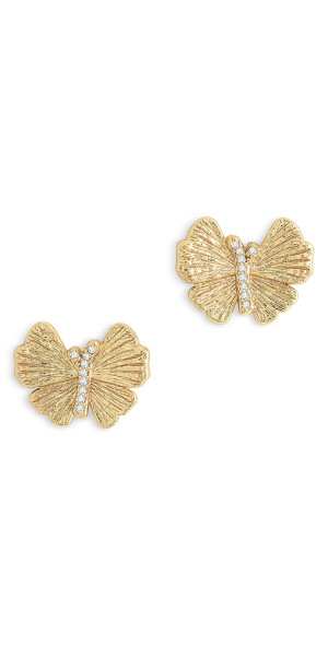 Anabel Aram - Butterfly Stud Earrings in 18K Gold Plated