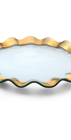 Annieglass - Ruffle Buffet Plate