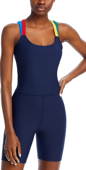 Aqua - Athletic x Venus Williams Strappy Back 7 Short Unitard