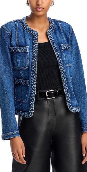 Aqua - Braided Denim Jacket