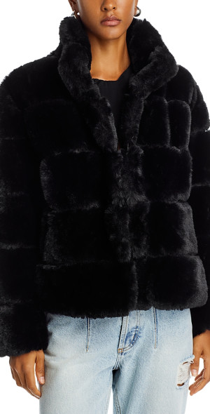 Aqua - Eva Faux Fur Jacket