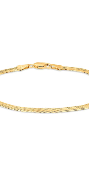 Aqua - Herringbone Chain Bracelet