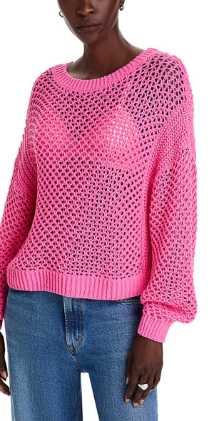 Aqua - Open Stitch Sweater