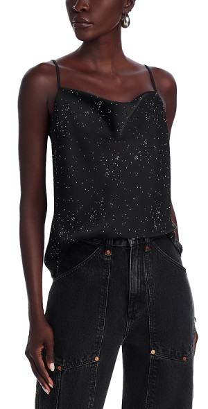 Aqua - Satin Rhinestone Camisole