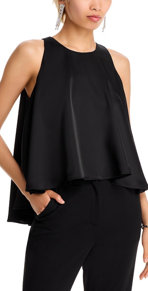 Aqua - Satin Trapeze Tank Top