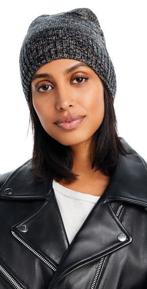 Aqua - Shiny Knit Hat