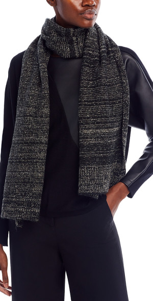 Aqua - Shiny Knit Scarf