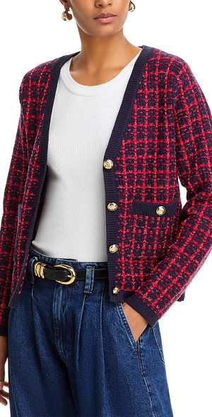 Aqua - Tweed Cardigan