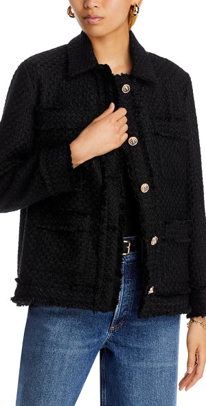 Aqua - Tweed Collared Jacket