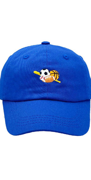 Bits & Bows - Boys' Sports Baseball Hat in Blue