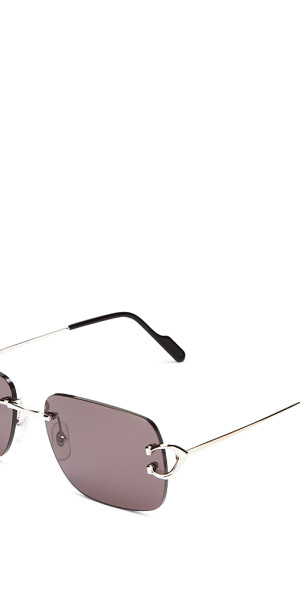 Cartier - Signature C Rimless Square Sunglasses, 59mm