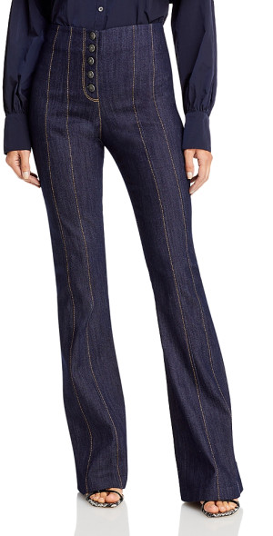 Cinq A Sept - Cinq a Sept Carolina Seamed Flare Jeans in Indigo