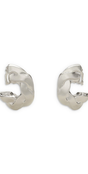 Cult Gaia - Hammered Structural Large Clip On Hoop Earrings