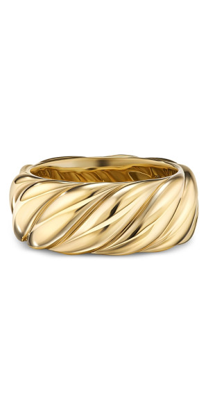 David Yurman - 18K Yellow Gold Sculpted Cable Band