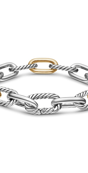 David Yurman - Dy Madison Chain Bracelet in Sterling Silver with 18K ...