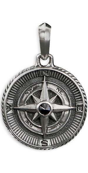 David Yurman - Maritime Compass Amulet with Black Diamond