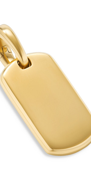 David Yurman - Men's Chevron Tag in 18K Yellow Gold, 21mm