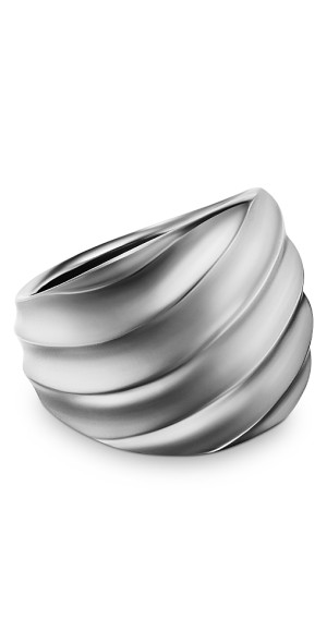 David Yurman - Sterling Silver Cable Edge Saddle Ring