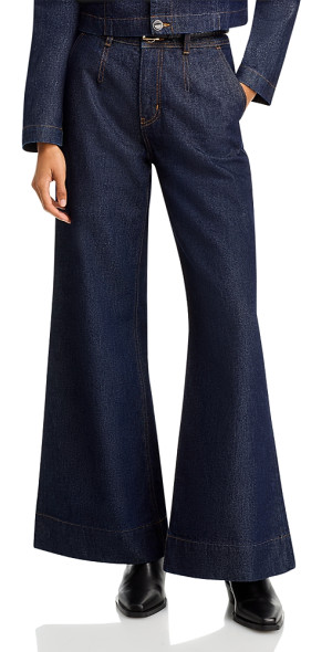 Derek Lam 10 Crosby - Mille High Rise Wide Leg Jeans in Charme