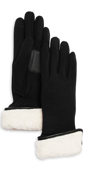 Echo - Fold Down Faux Fur Cuff Tech Gloves