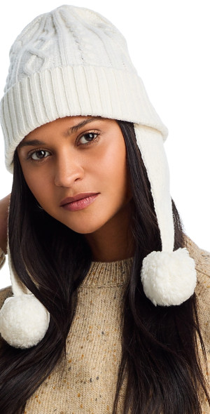 Echo - Mixed Cable Trapper Hat