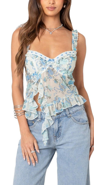 Edikted - Cascade Ruffled Bra Top
