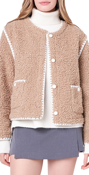 English Factory - Faux Shearling Jacket