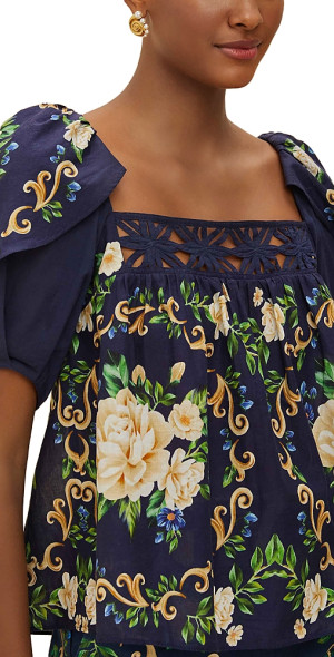 Farm Rio - Flower Tapestry Blouse