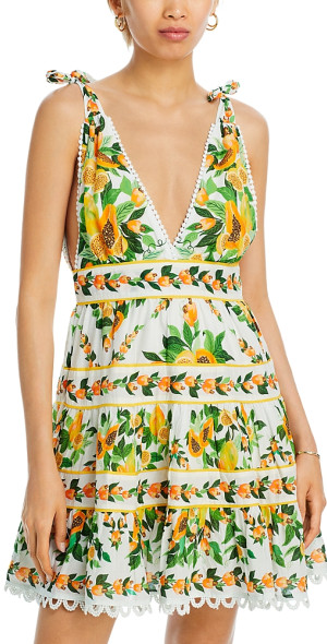 Farm Rio - Papaya Salad Scarf Dress
