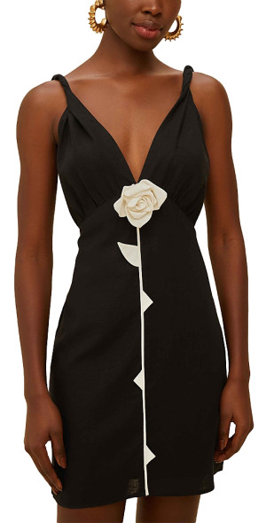 Farm Rio - Rose Pipping Mini Dress