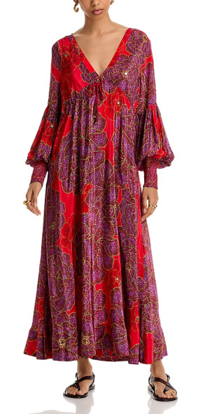 Farm Rio - Sequin Flower Maxi Dress