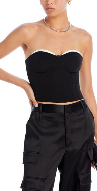 Fore - Contrast Bustier Top
